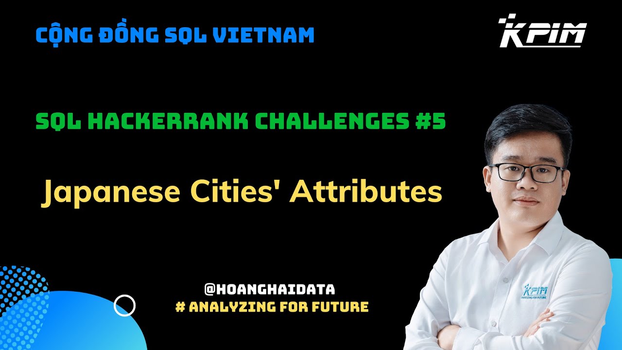 Sql Hackerrank Challenges 5 Japanese Cities Attributes Youtube