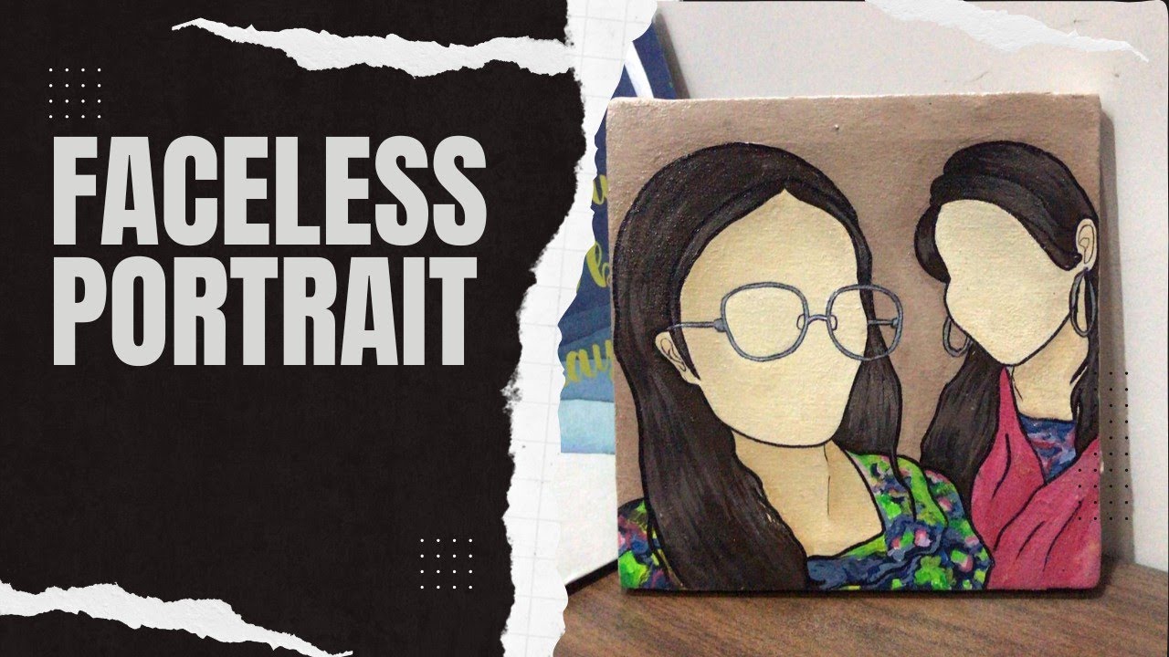 faceless portrait painting 👥| timelapse painting| - YouTube