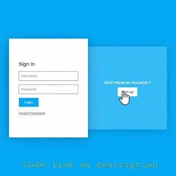 Responsive Sliding Login & Registration Form Using HTML CSS ...