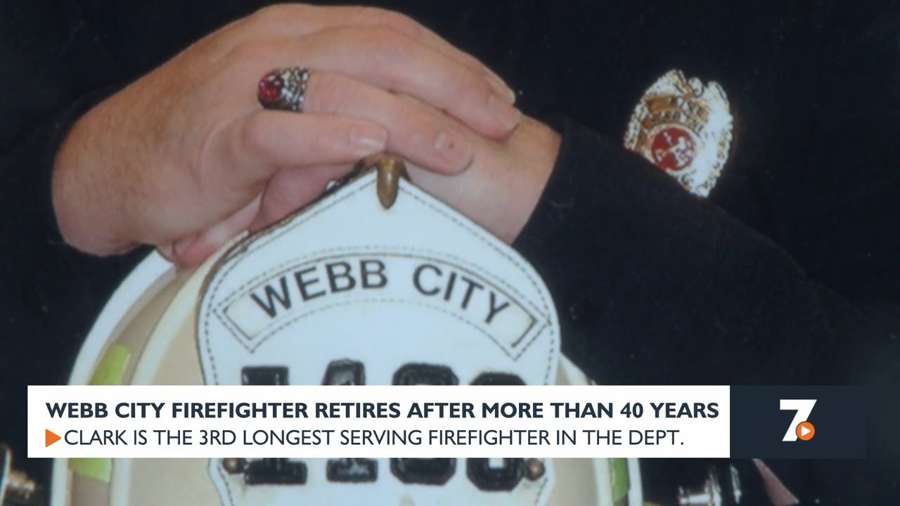 Webb City Firefighter retires after 40 years - YouTube