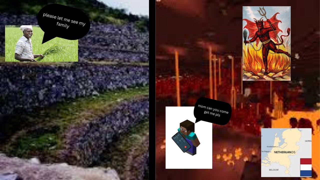 building a farm and visiting satan - YouTube