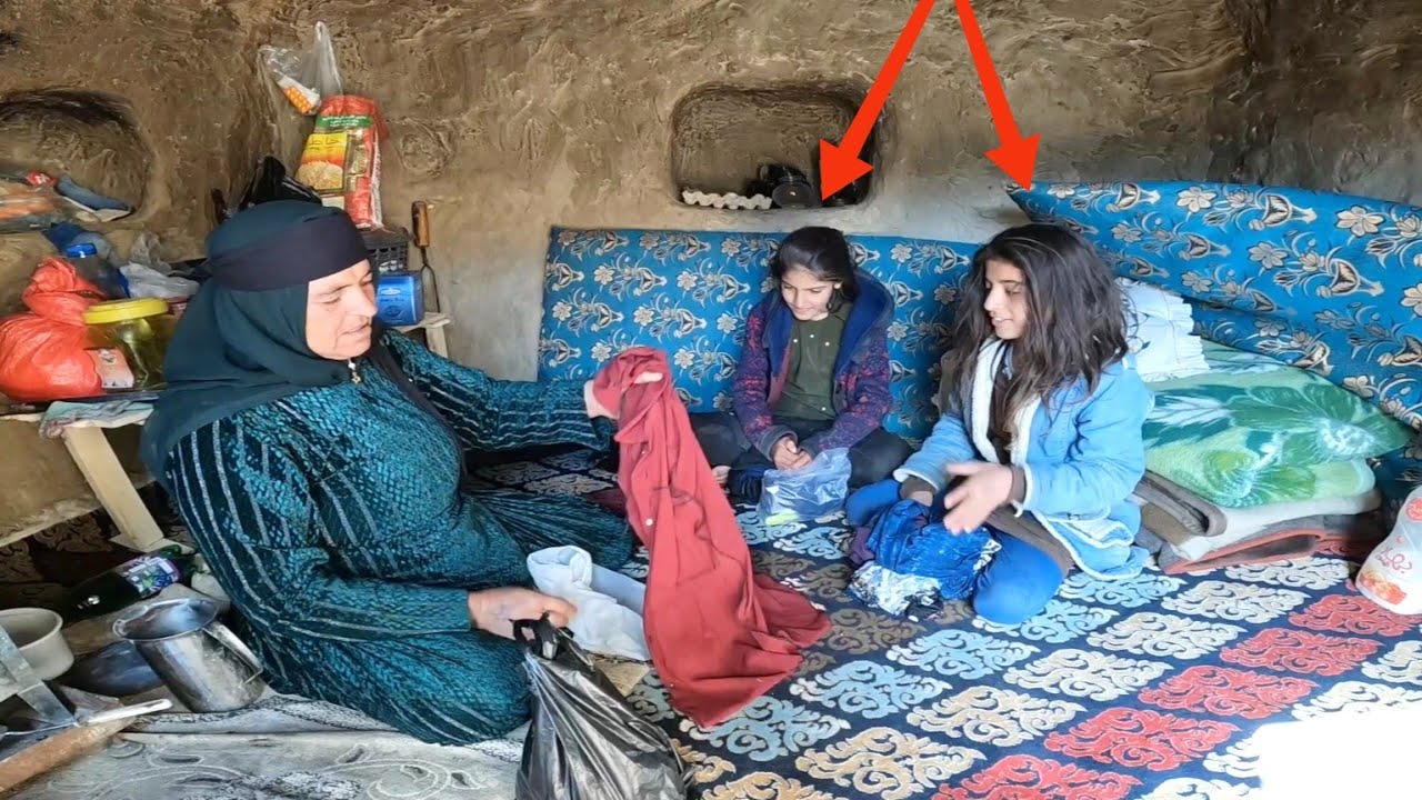 New life: washing two orphan working girls by grandmother with ...