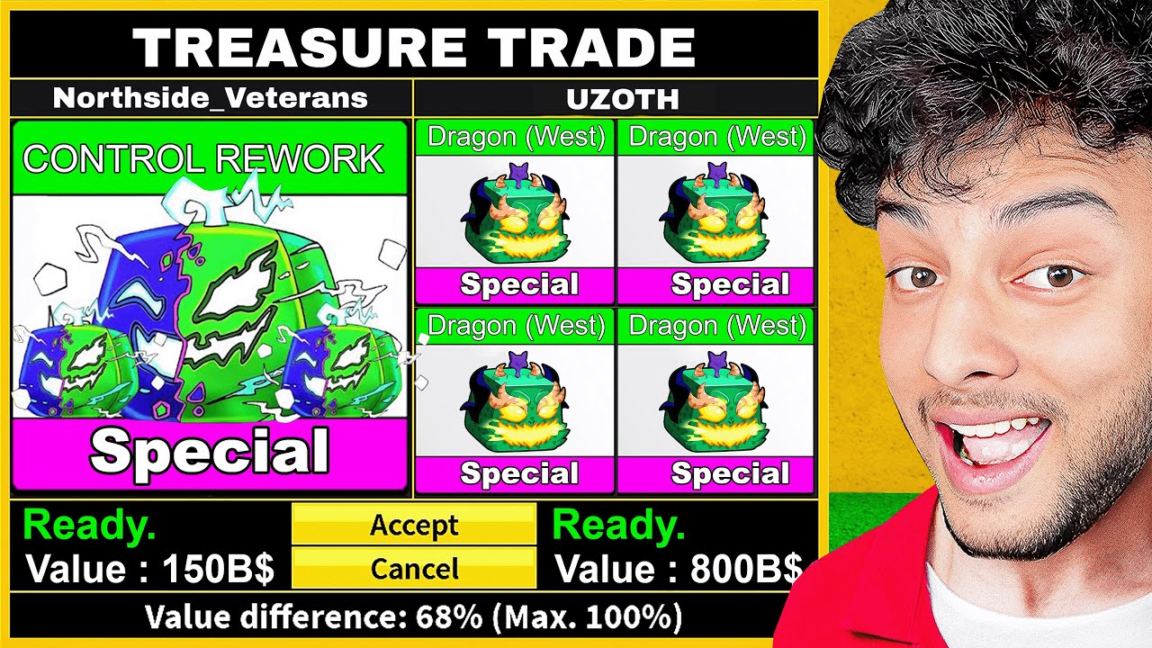 I Traded the NEW CONTROL REWORK for 24 Hours in Blox Fruits! ( INSANE ...