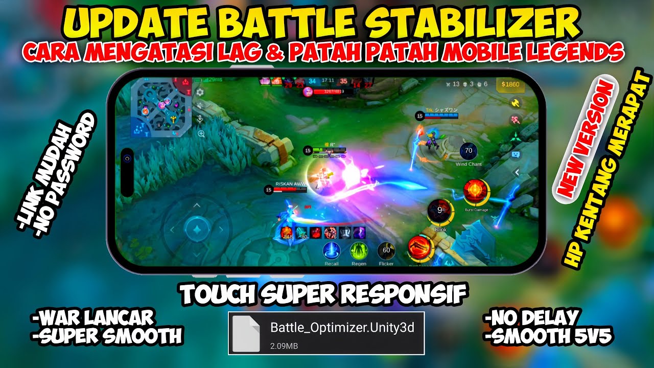 Update !! Config ML Anti Lag Battle Stabilizer V1 Patch HxH | Lag Fix ...