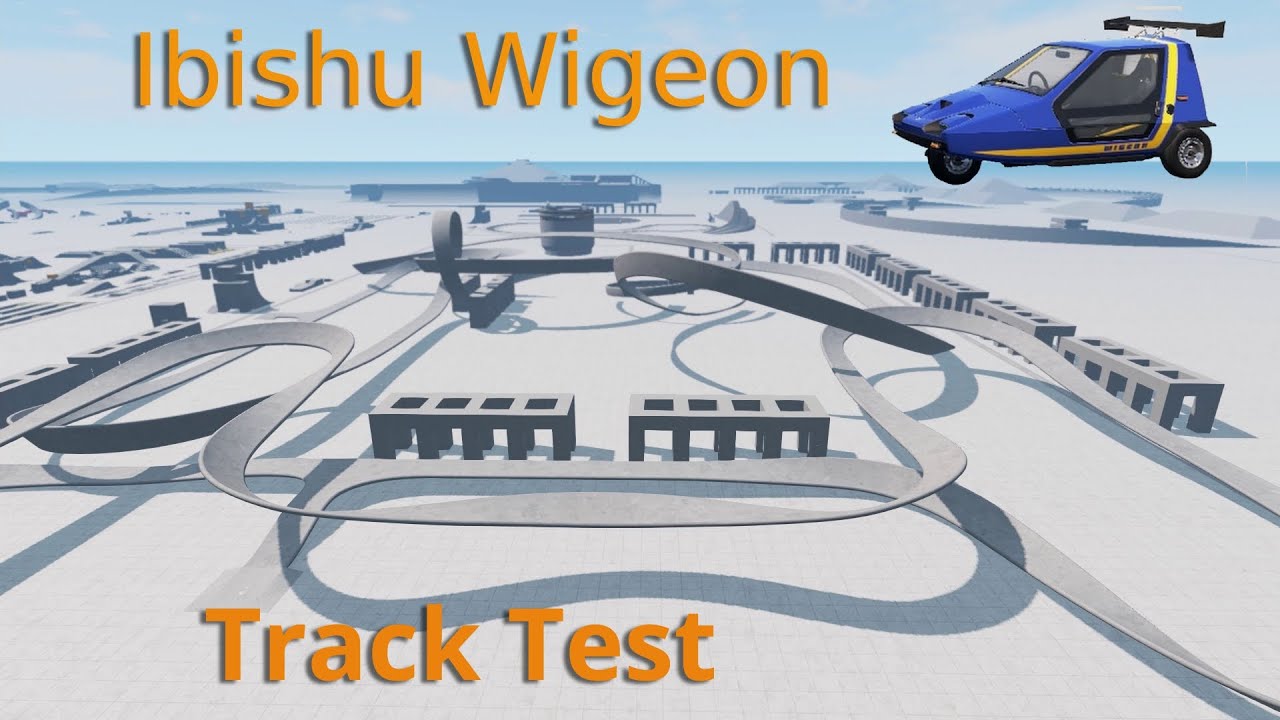 Taking the Ibishu wigeon through its paces on the new BeamNG Grid MAP ...
