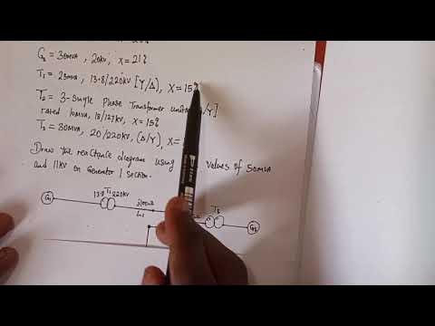 Per Unit Method Calculations & Reactance Diagram EEE533 (All You Need To Know) - YouTube