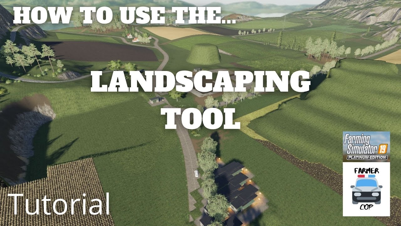 How To Use The Landscaping Tool - Farming Simulator 19 - YouTube