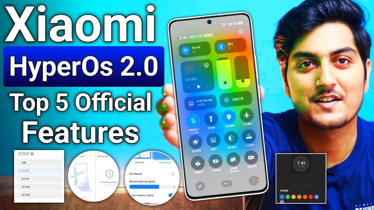 XIAOMI HyperOs 2.0 Top 5 Confirm and Unique features is Here With First ...