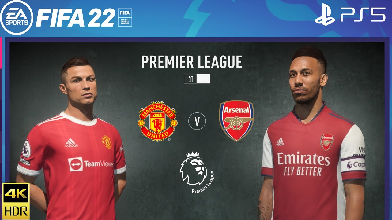 FIFA 22 PS5 | Manchester United Vs Arsenal | Premier League 2021/22 ...