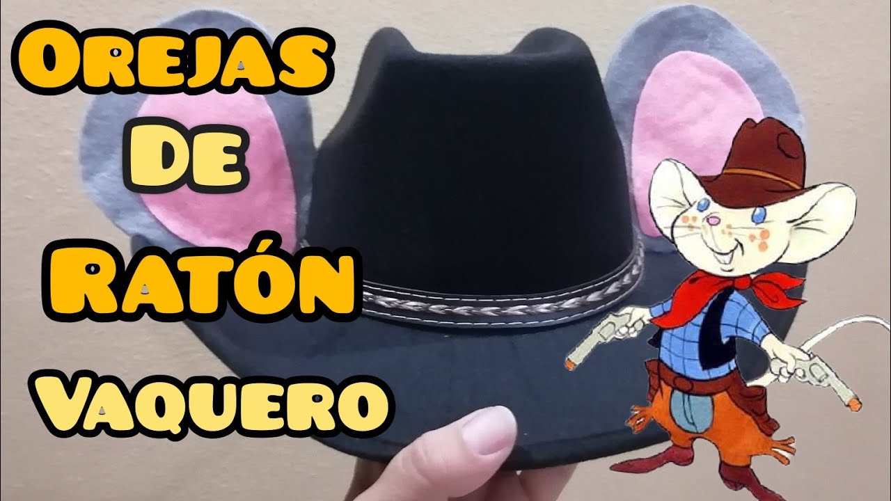 Como hacer Orejas de ratón vaquero DIY - YouTube