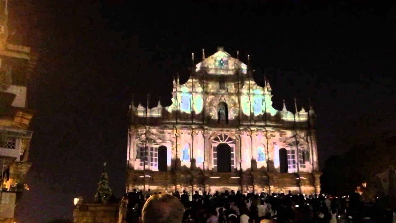 The wonderland of illumination @Ruins of St.Paul's macau light festival ...
