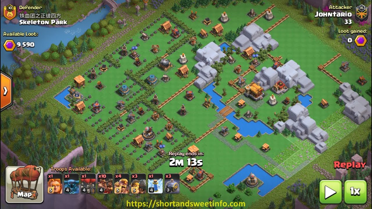 2 shot Skeleton Park 4 (layout 19) - YouTube