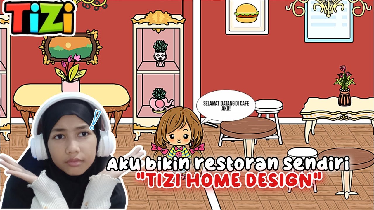 Aku dekor restoran ☕ di game "TIZI HOME DESIGN" ?!?🤔 || TIZI HOME ...