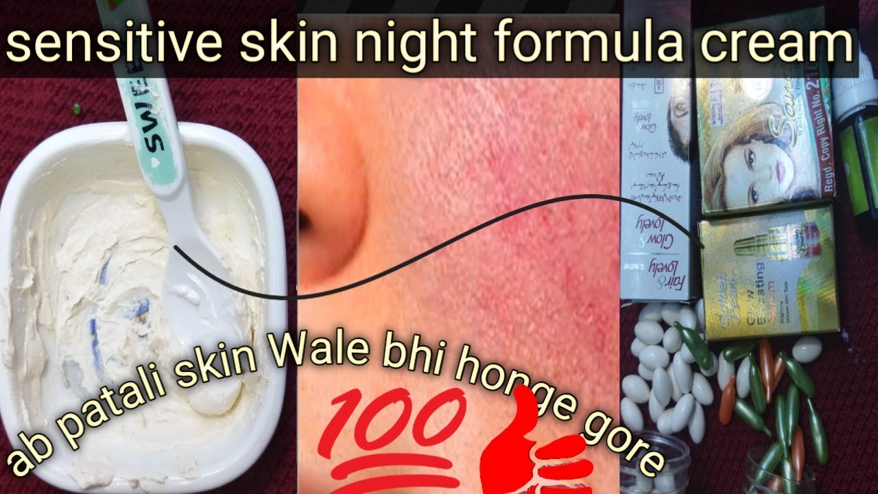 sensitive skin night formula cream/whitening night formula cream ...