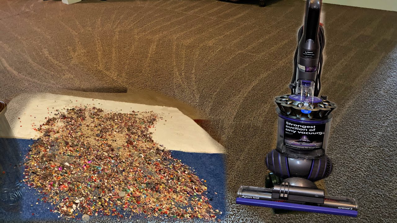 3 Vac mess test with surprise vacuum || natural vacuuming with bin dump ...