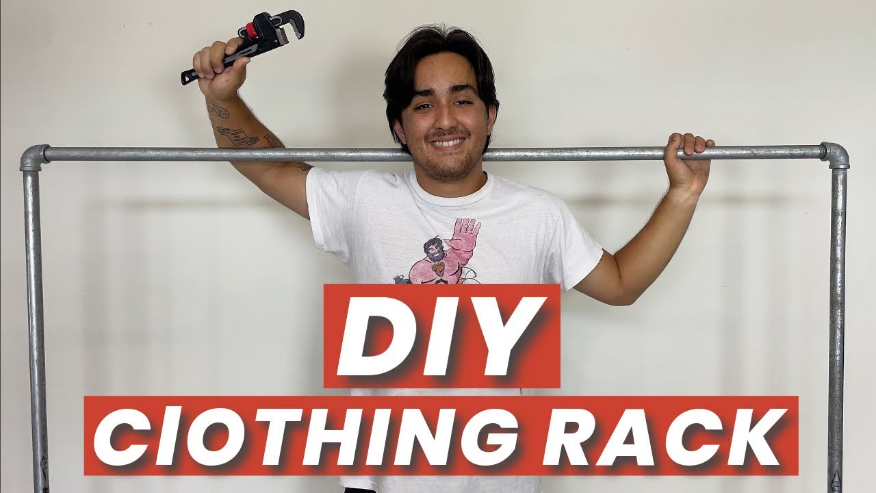 How to make Industrial Clothing Rack! || DIY for Vintage markets or ...