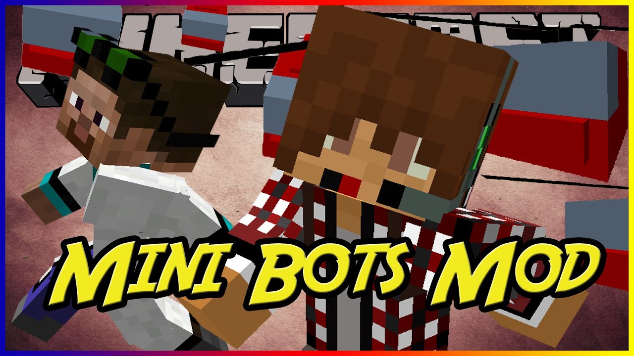 Обзор модов Minecraft #49-Атака лабораторииD:(Mini Bots Mod) - YouTube