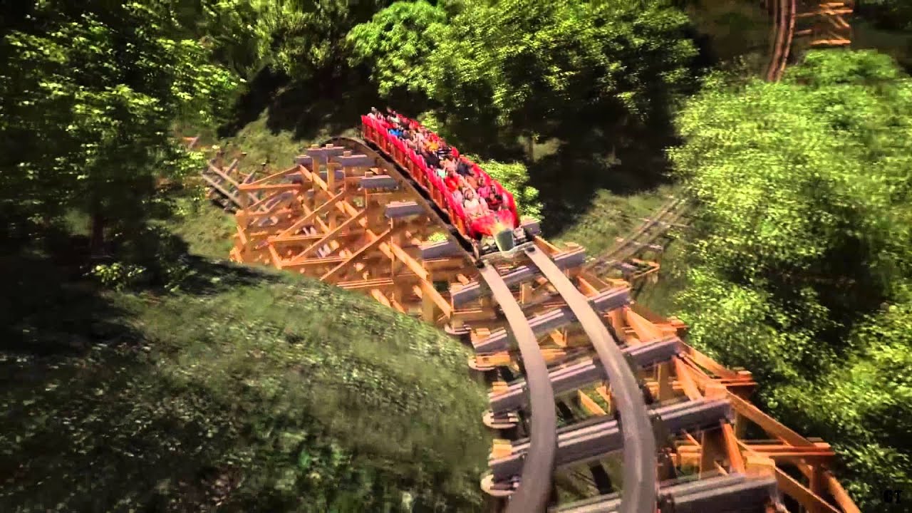 Dollywood Lightning Rod Roller Coaster - YouTube