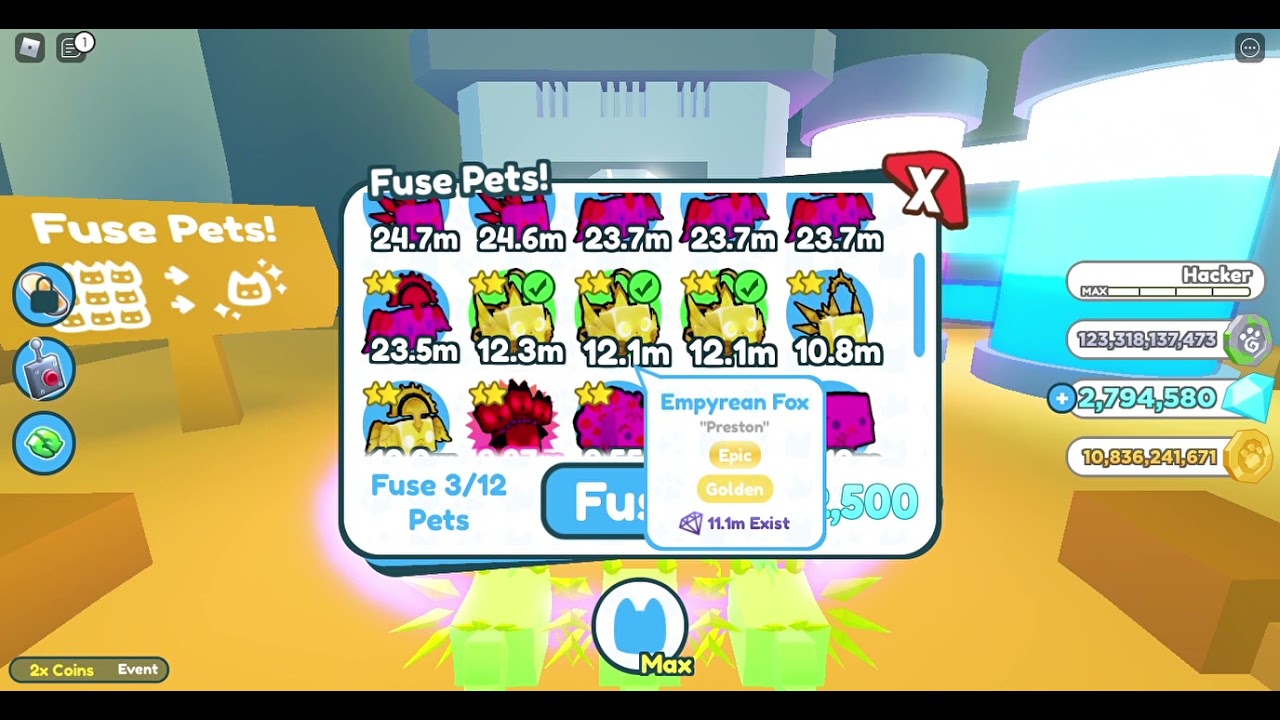 What happens when you fuse 3 Golden Empyrean Fox & 1 Golden Empyrean ...