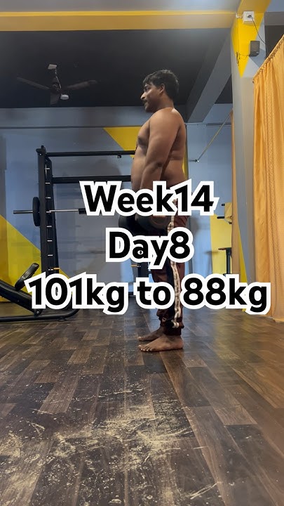 Week14 day 8 101kg to 88kg#telugushorts #gymmotivation - YouTube