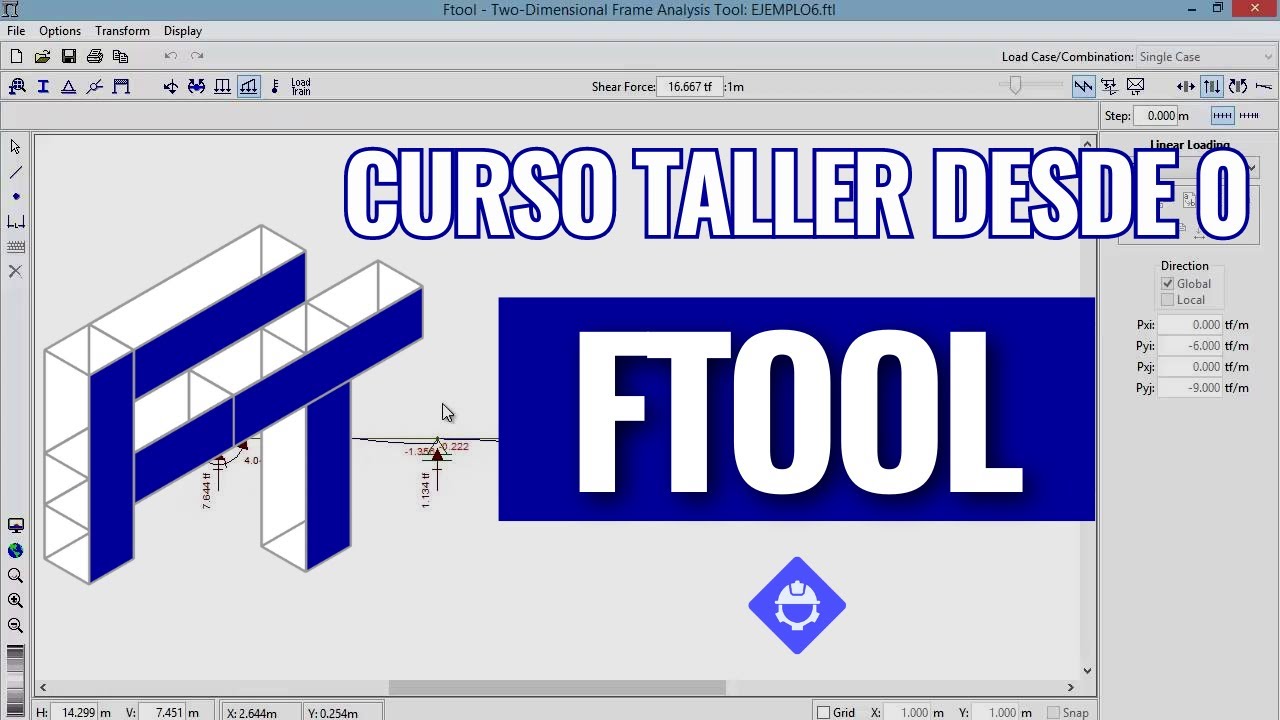FTool: Curso completo desde 0 de cálculo de estructuras en 2D - YouTube