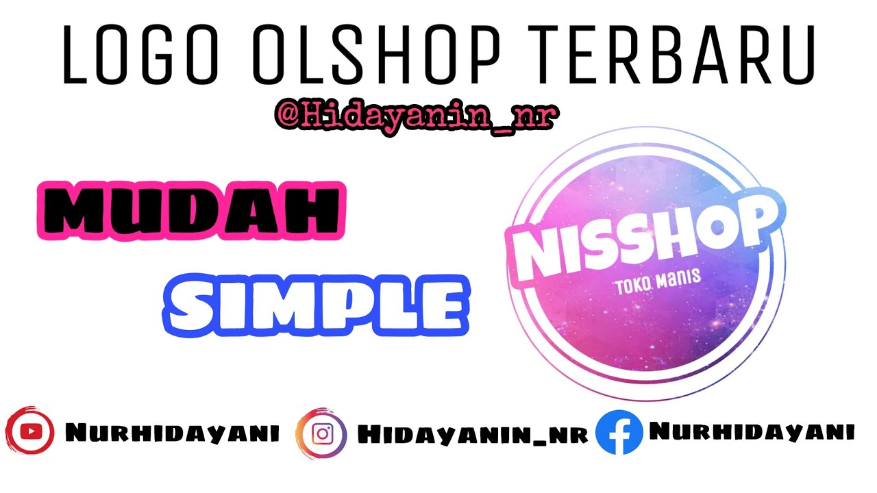 Membuat Logo OlSHOP | Tutorial Pict Art | Nurhidayani - YouTube
