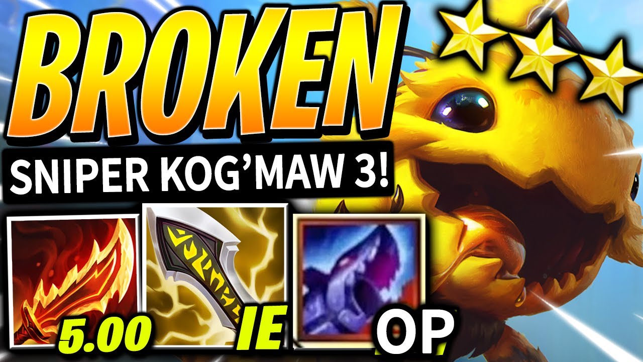 SNIPER KOG'MAW 3 BUILD COUNTERS SYNDRA in TFT Set 12! - RANKED Best ...