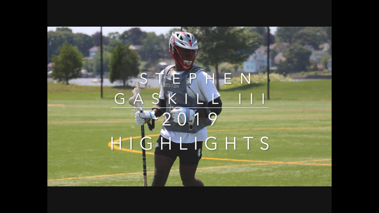 Stephen Gaskill III (BU ‘25)|| 2019 Lacrosse Highlights || Class of 21' - YouTube