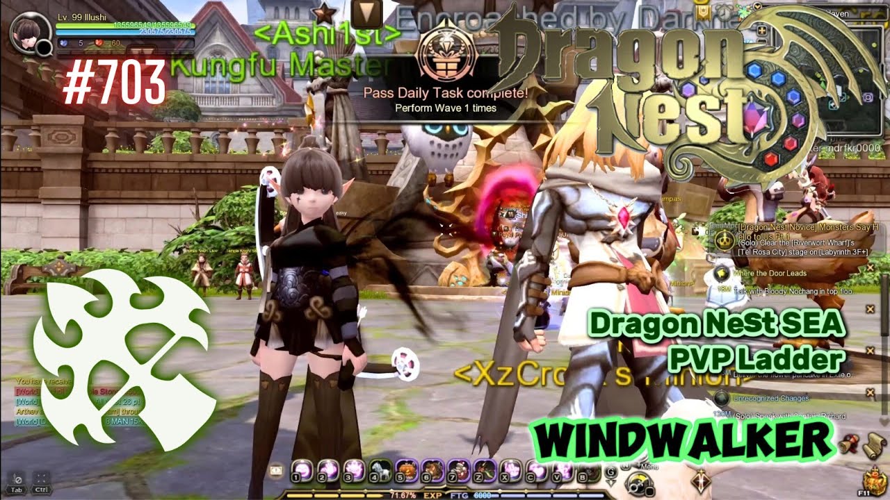 #703 Windwalker PVP Ladder ~ Dragon Nest SEA - YouTube