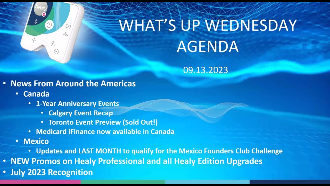 Healy What's Up Wednesday - September 13, 2023 | With Special Guest ...