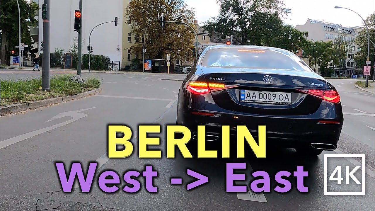 Driving in BERLIN - West to East 🇩🇪 - YouTube