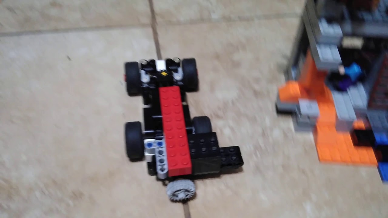 Lego car with pull back motor - YouTube