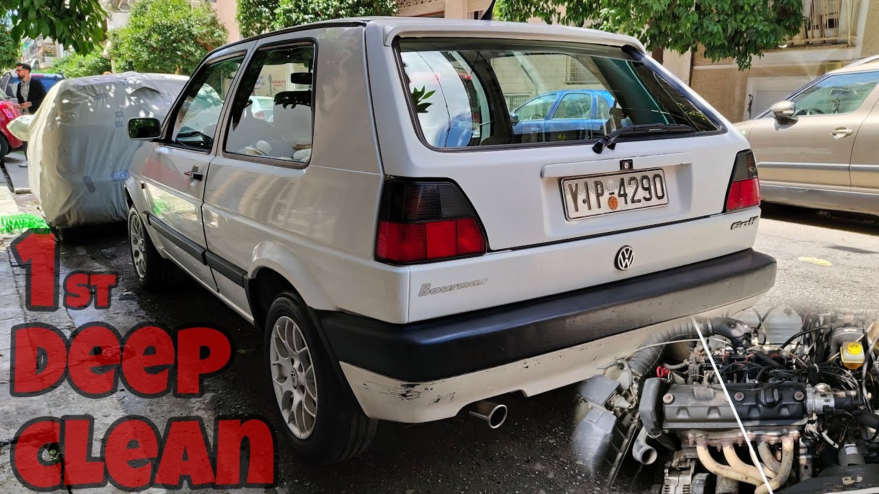 VW Golf mkII || Exterior - Interior - Engine bay 1st ever DEEP CLEAN ...