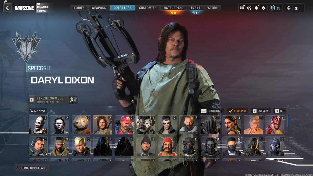 Daryl Dixon “Dixon’s Retribution” MW3 Finishing Move and full Bundle ...