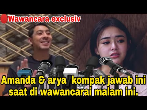 Kejutkan Publik‼️Sesi Wawancara Arya Saloka dan Amanda Manopo Kompak Jawab ini Saat di wawancarai.
