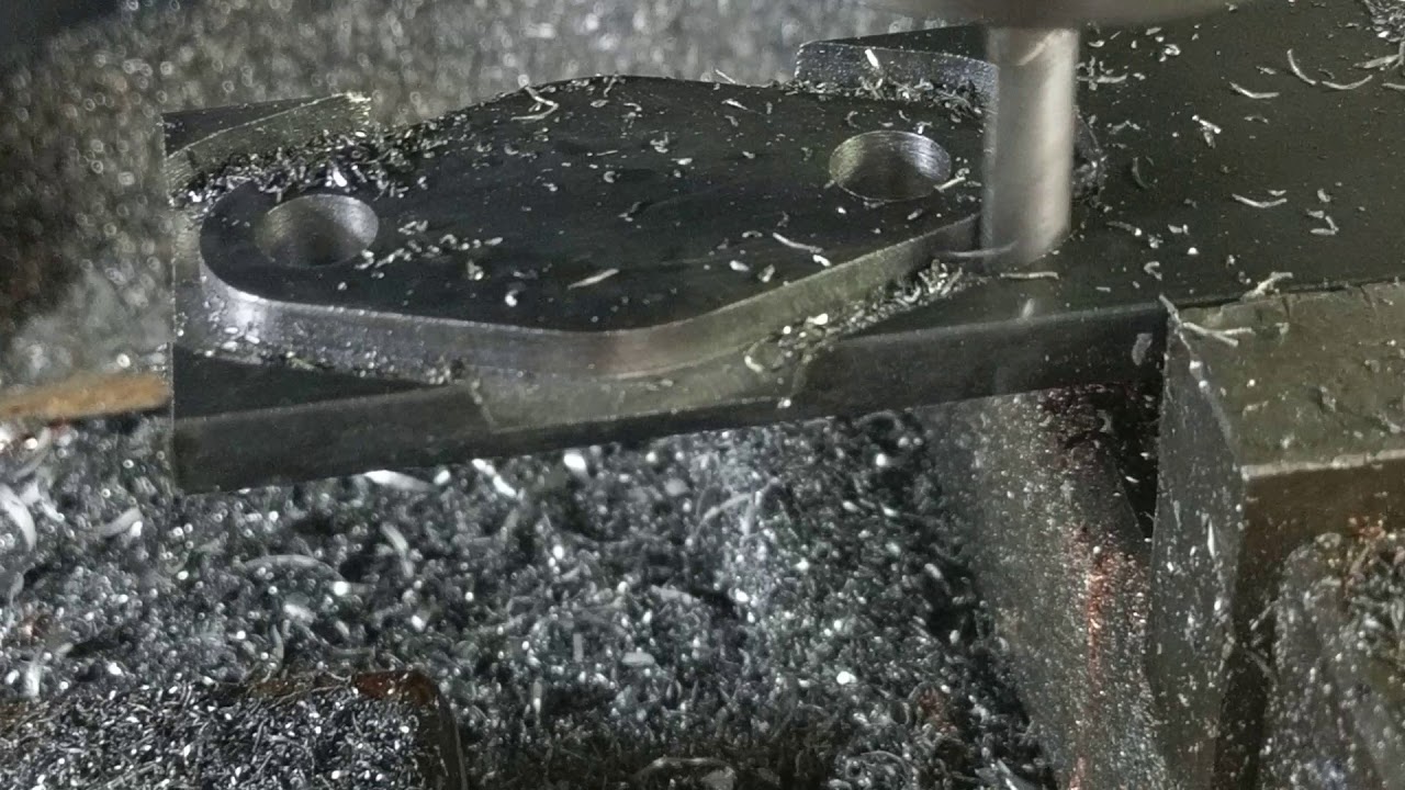 steel blocking plate cnc - YouTube
