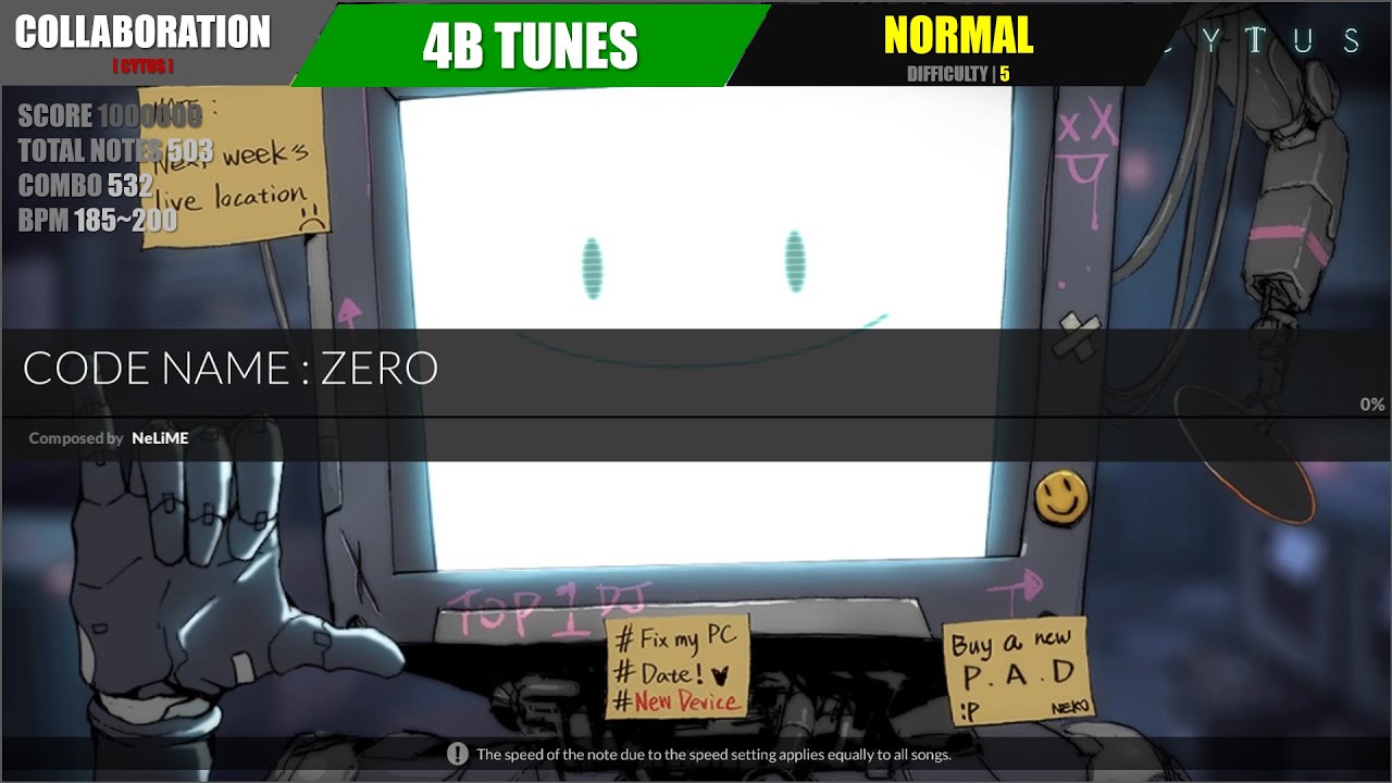 [DJMAX RESPECT V] CODE NAME : ZERO (4B NORMAL 5) - COLLABORATION / CYTUS - YouTube