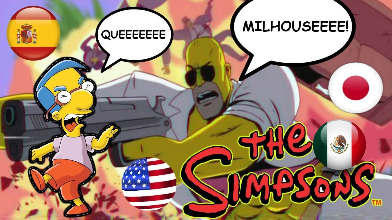 ¿QUIEN ES NELSON Ó EN DONDE ESTÁ NELSON? | LOS SIMPSONS EN 4 DOBLAJES ...