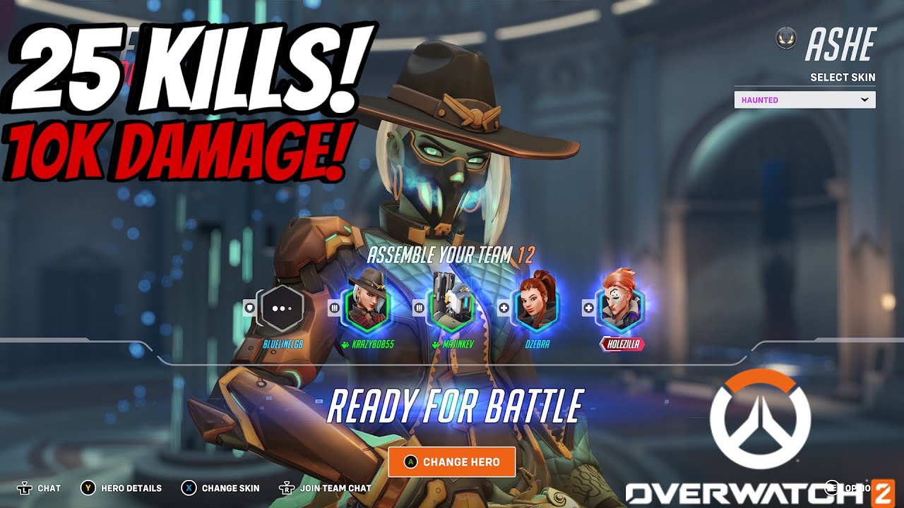 ASHE "HAUNTED" SKIN WAS SCARING KIDS! (OVERWATCH 2) #overwatch2 # ...