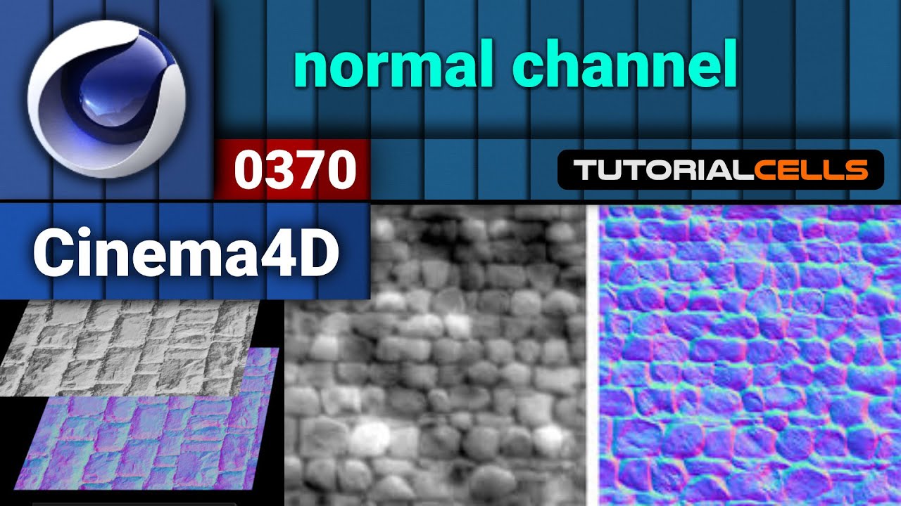 0370. standard materials ( normal channel ) in cinema 4d - YouTube