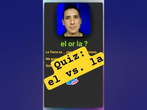 Exercise: el or la #spanish #learnspanish #spanishlessons - YouTube