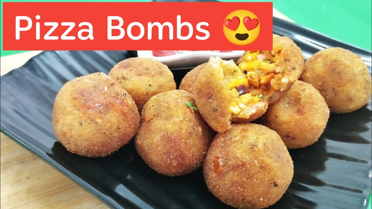 Pizza bombs recipe | Cheesy pizza bombs| How to make pizza bomb at home ...