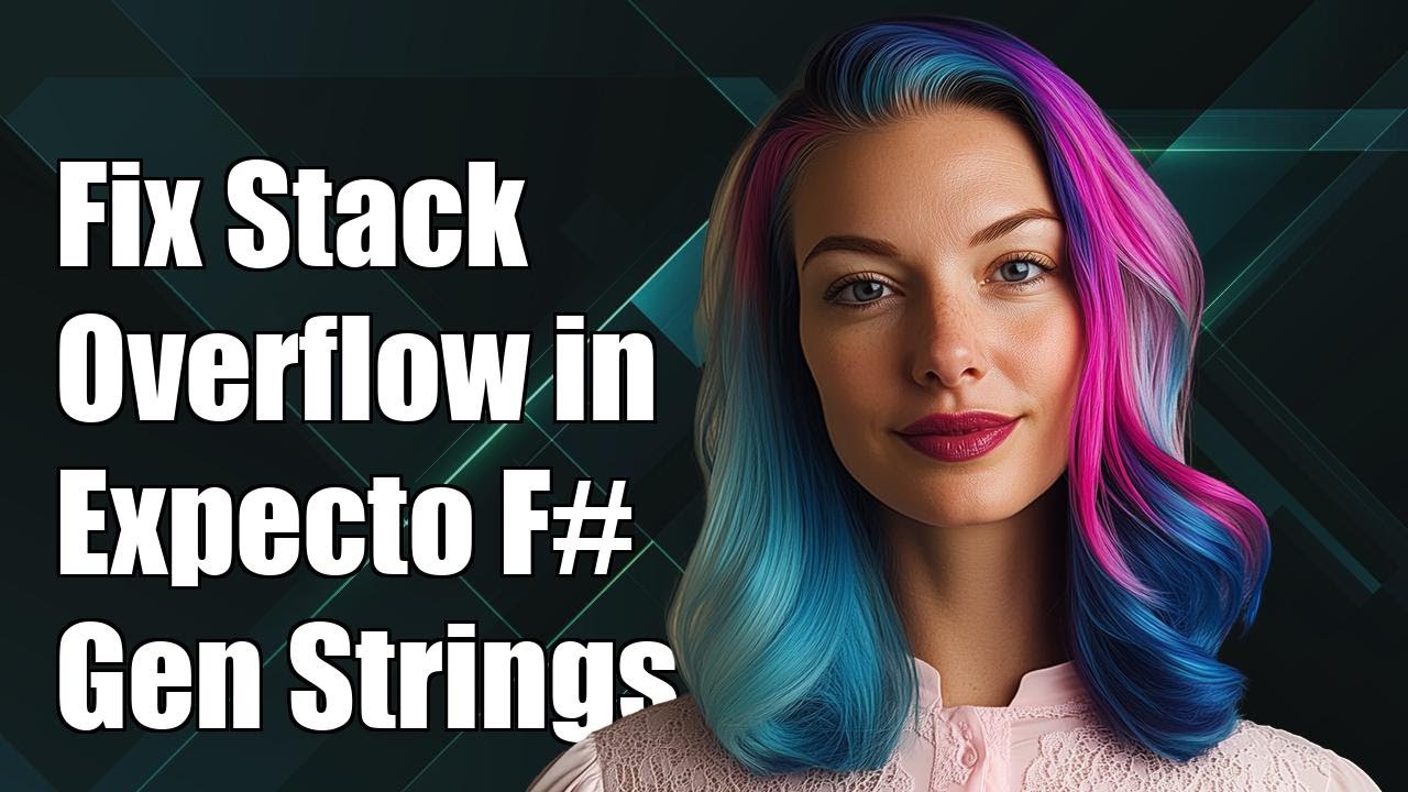 Fixing Stack Overflow in Expecto FsCheck When Generating Strings: Solutions - YouTube