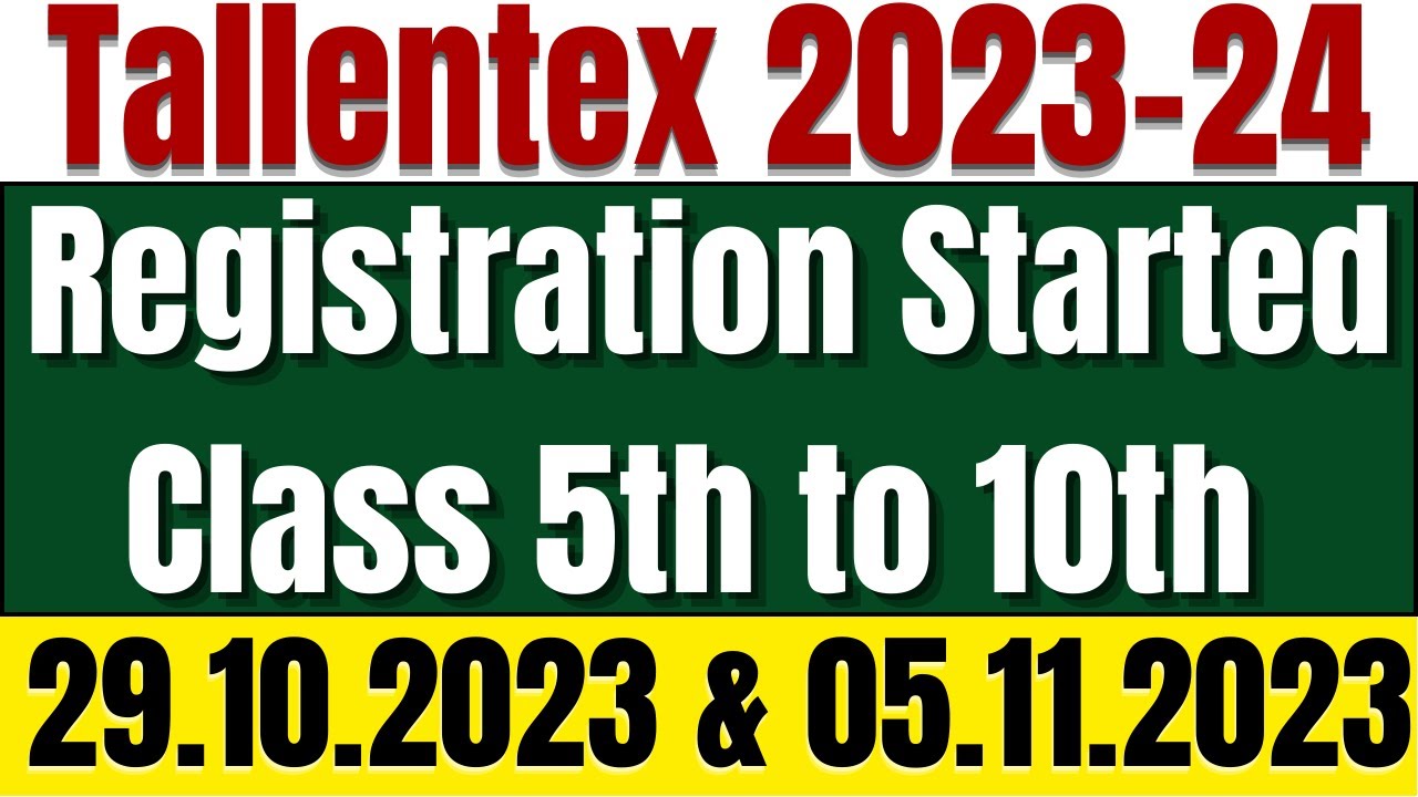 Allen Tallentex Scholarship Exam 2023-24 | Tallentex Exam 2023-24 ...
