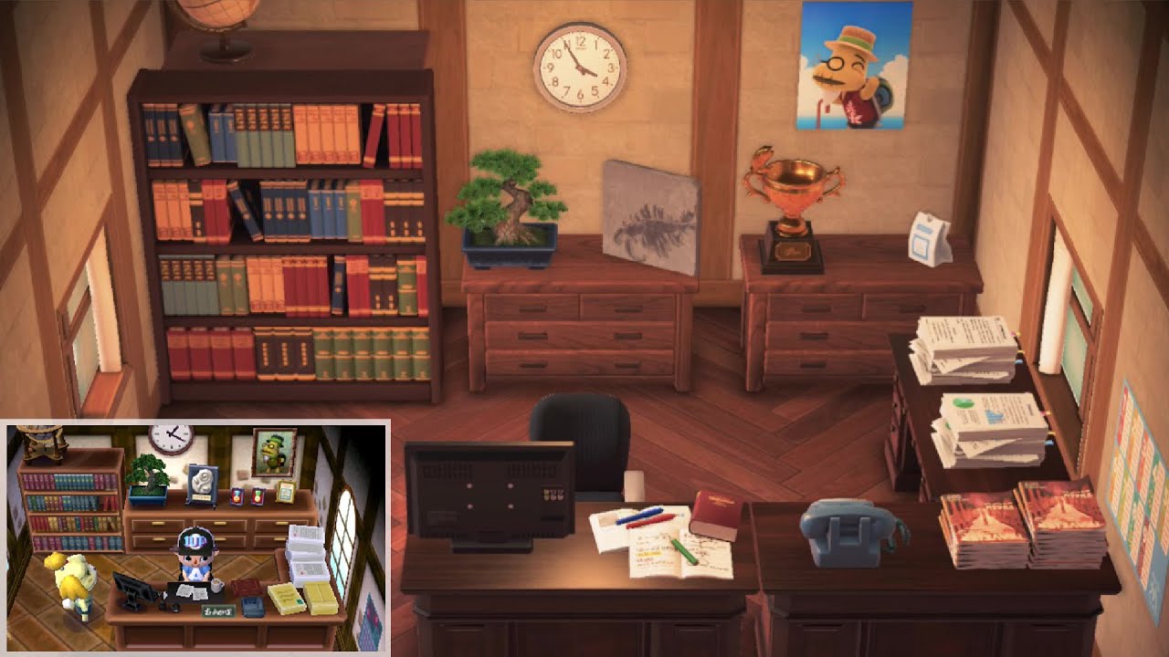 [ACNH Design] ACNL village office in ACNH. - YouTube