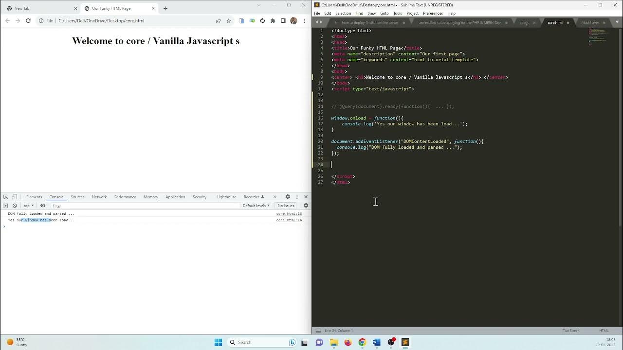 core JavaScript part 1 - YouTube