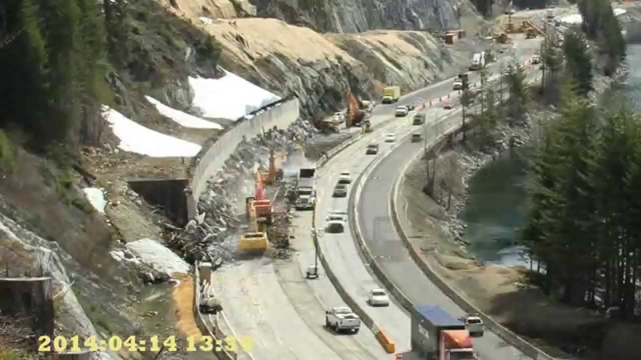 I-90 Snowshed Removal Time Lapse - YouTube