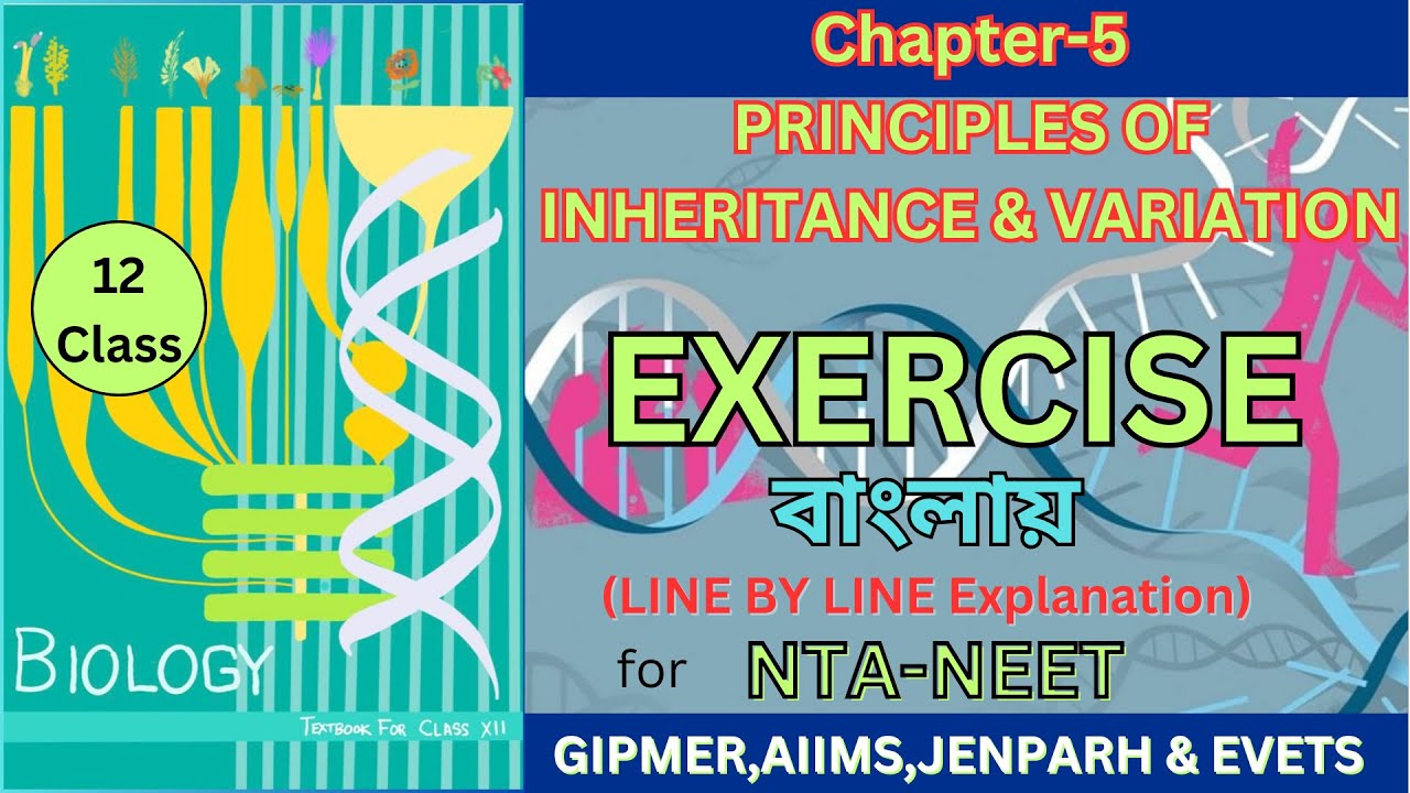 principle of inheritance NCERT solutions (Exercise) class 12 chapter 5 ...