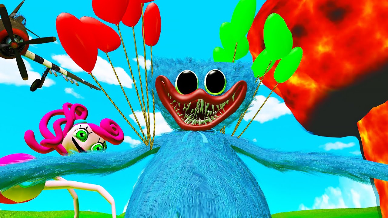 Poppy PlayTime: Fat Huggy Wuggy 2D.EXE - Funny Moments 2 | Stickman ...