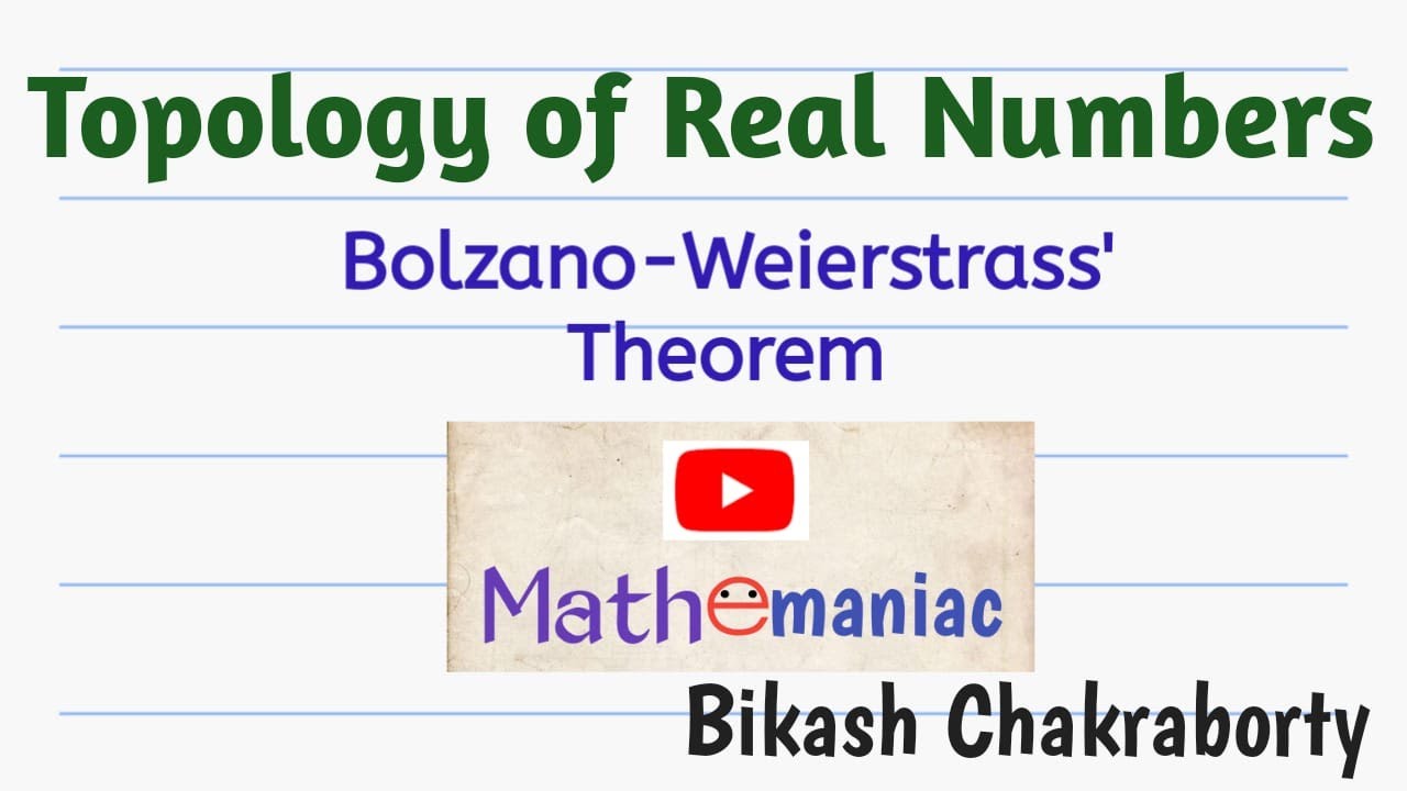 Lecture 3_The Bolzano-Weierstrass' Theorem. - YouTube